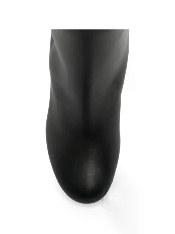 FERRAGAMO Elli Gancini-buckle Leather Boots - Black