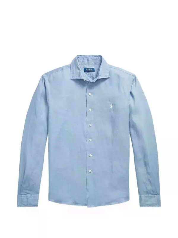 Polo Ralph Lauren Long-sleeve Linen Shirt - Blue