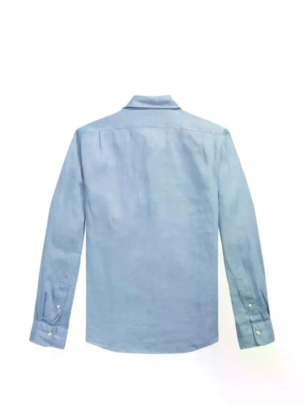 Polo Ralph Lauren Long-sleeve Linen Shirt - Blue
