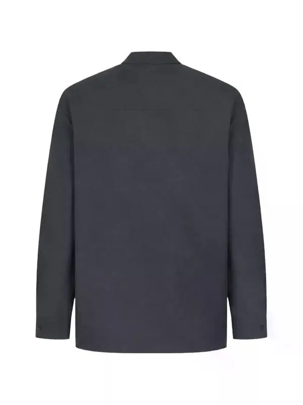 Plan C Scarf-detail Long-sleeve Shirt