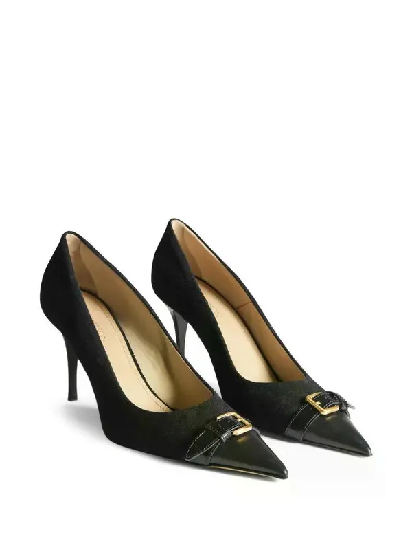 JW Anderson Buckle-detail Pointed-toe Pumps - Black