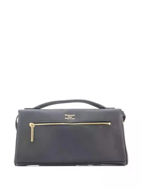 Balenciaga Bel Air Top Handle Flap Leather Shoulder Bag