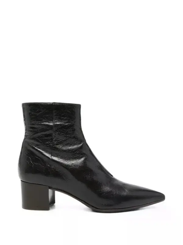 LORENA PAGGI Pointed-toe Leather Ankle Boots