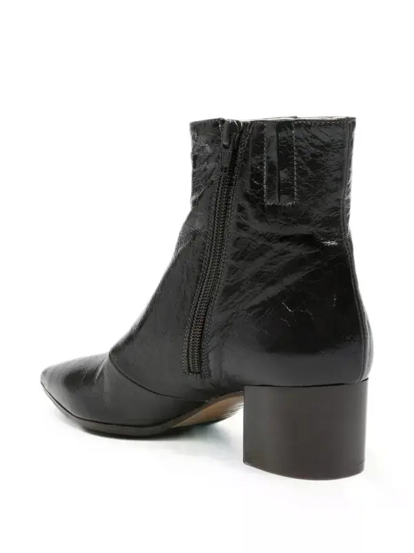 LORENA PAGGI Pointed-toe Leather Ankle Boots
