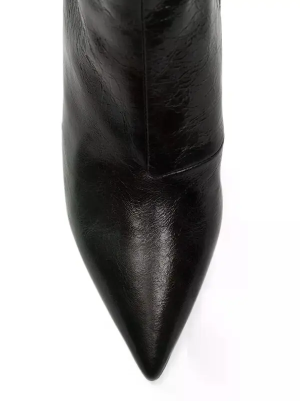 LORENA PAGGI Pointed-toe Leather Ankle Boots