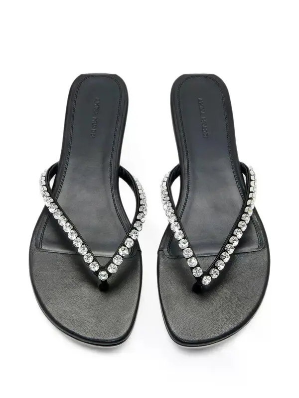 Amina Muaddi Gigi Crystal-embellished Thong Sandals