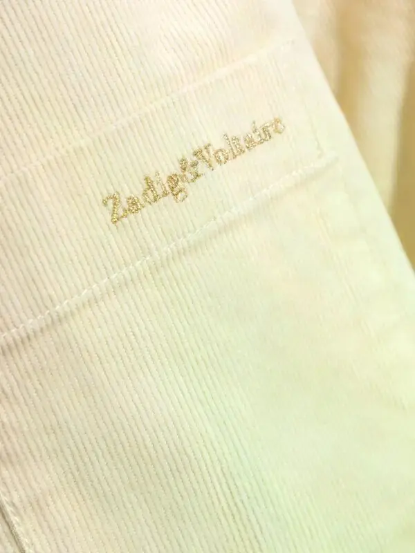 Zadig&Voltaire Simon Corduroy Logo-embroidered Shirt