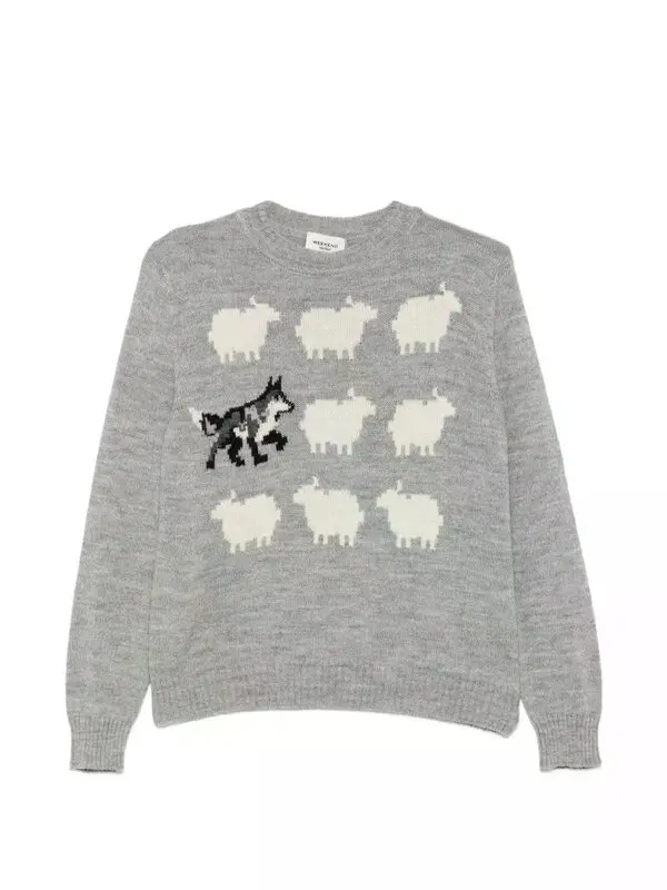Max Mara Nitra Intarsia-knit Sweater