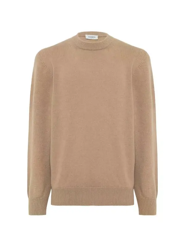 LANEUS Crew-neck Knitted Sweater