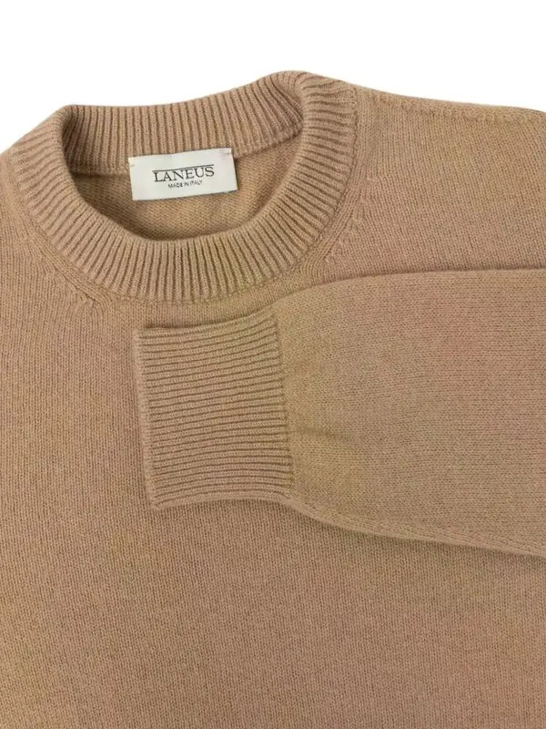 LANEUS Crew-neck Knitted Sweater