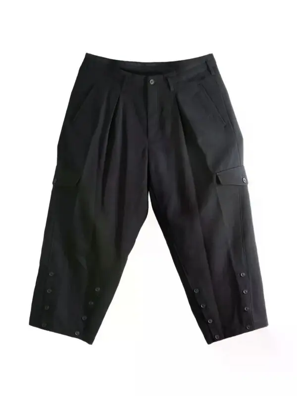 Yohji Yamamoto Button-detail Cargo Trousers