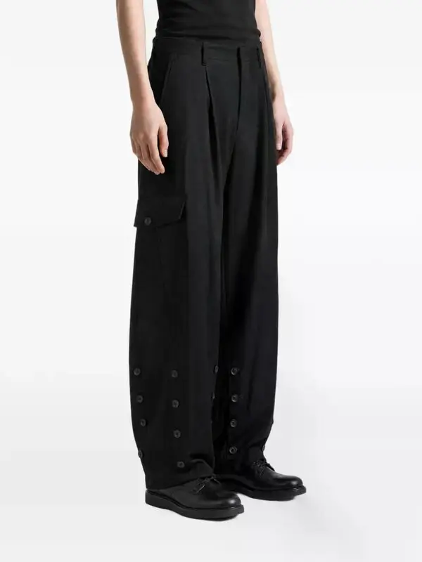 Yohji Yamamoto Button-detail Cargo Trousers