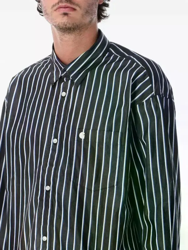 Carhartt Work In Progress L/s Gowan Vertical-stripe Long-sleeve Shirt