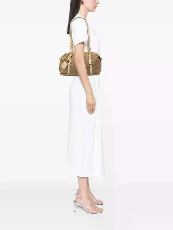 Prada 2010-2026 Canvas Canapa Logo Shoulder Bag