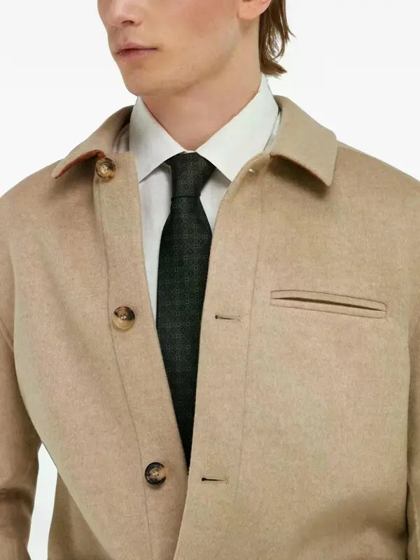 FERRAGAMO Micro-pattern Silk Tie