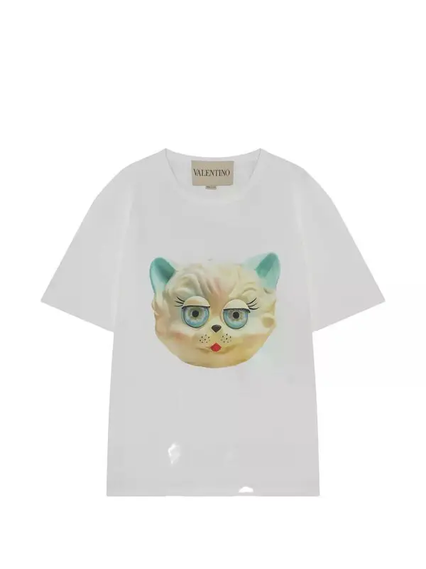 Valentino Garavani Graphic-print Cotton T-shirt - White