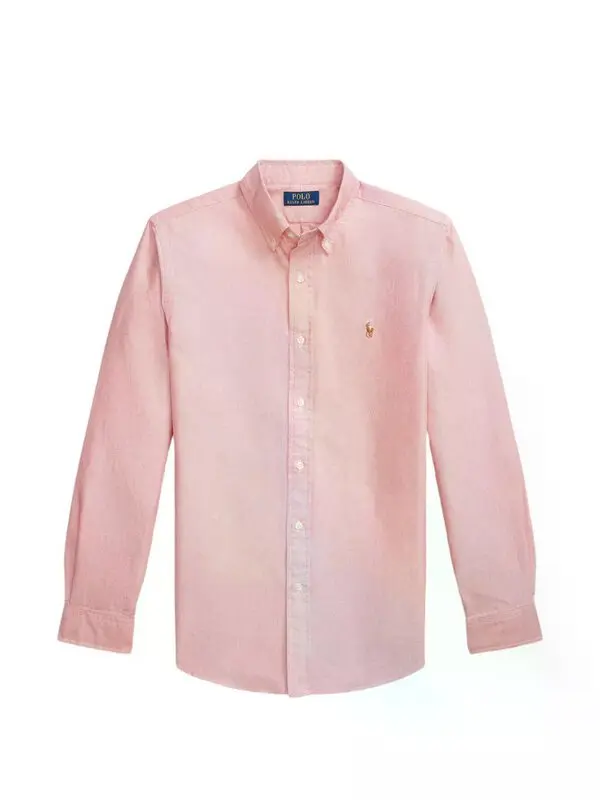 Polo Ralph Lauren Logo-embroidered Button-down Shirt - Pink