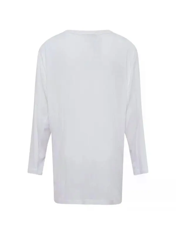 OPEN YY Slogan-print Long-sleeve T-shirt