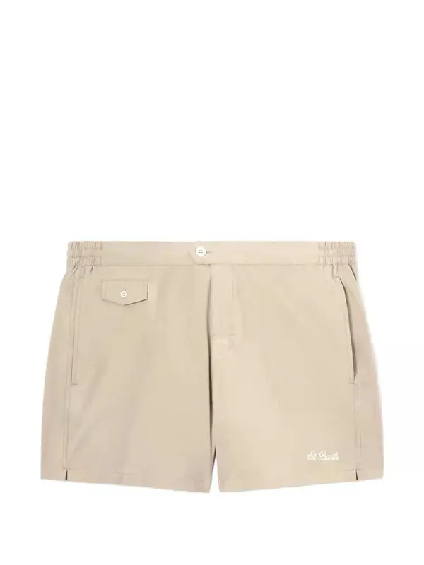 MC2 SAINT BARTH Capferrat Logo-embroidered Shorts