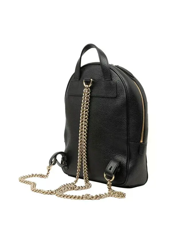 Gucci 2000-2015 Pebbled Calfskin Soho Chain Backpack