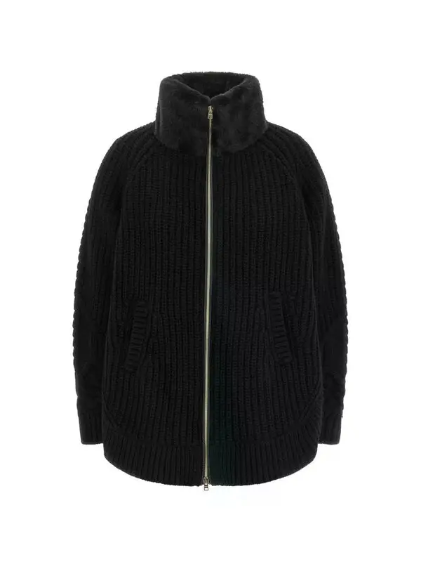 Herno Braided-knit Ribbed Jacket