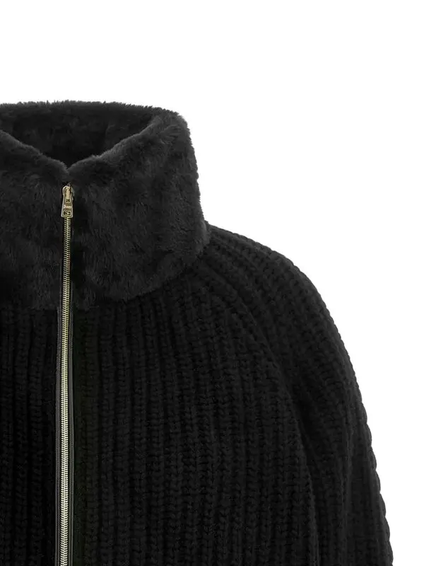 Herno Braided-knit Ribbed Jacket