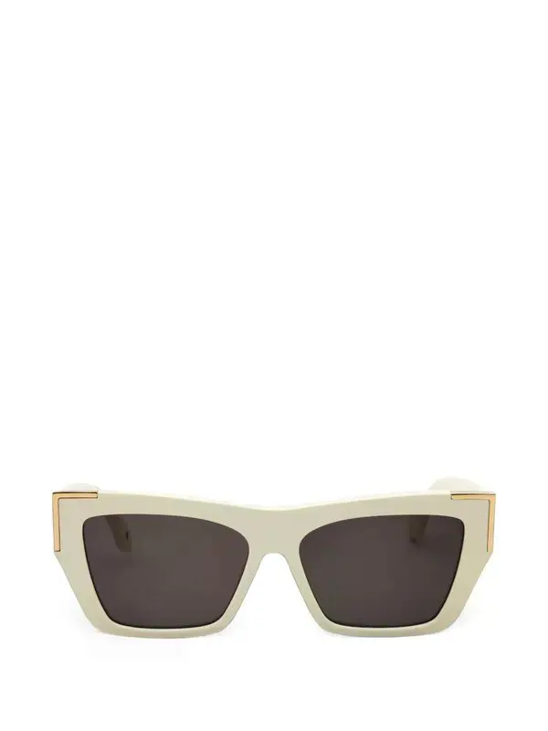 Palm Angels Hollywood Rectangle-frame Sunglasses - Brown