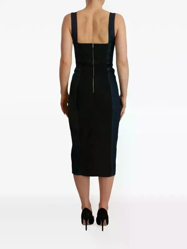 Dolce & Gabbana V-neck Denim Dress