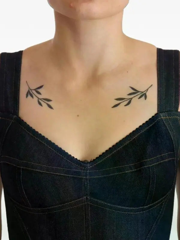 Dolce & Gabbana V-neck Denim Dress