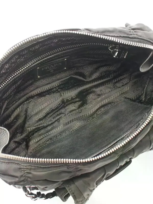 Prada 2000-2013 Tessuto Gaufre Chain Satchel