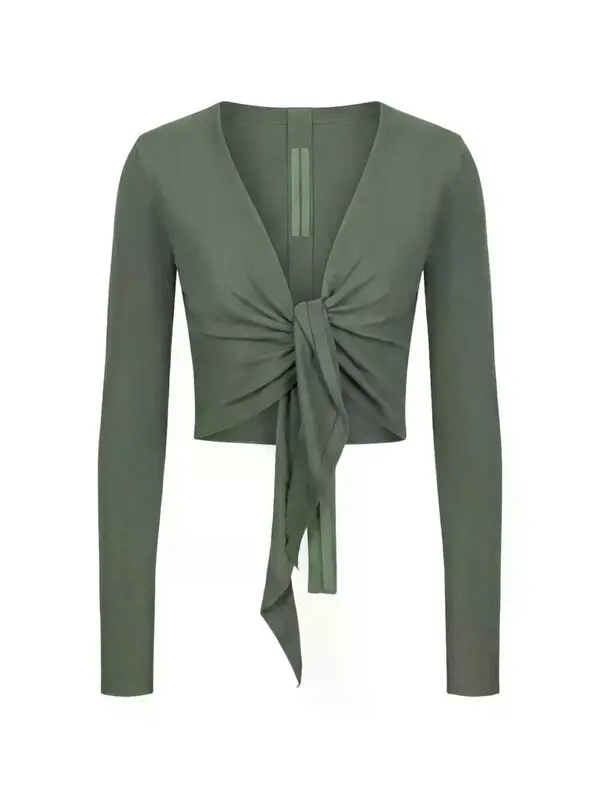 Rick Owens Cropped Wrap Cardigan