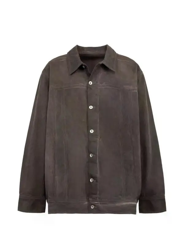 Rick Owens Jumbo Worker Denim Jacket - Brown