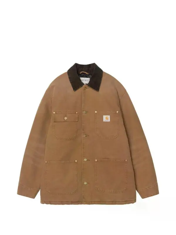 Carhartt Work In Progress Chore Corduroy-collar Coat - Brown