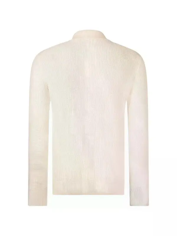 GRAN SASSO Waffle-knit Wool Polo Shirt