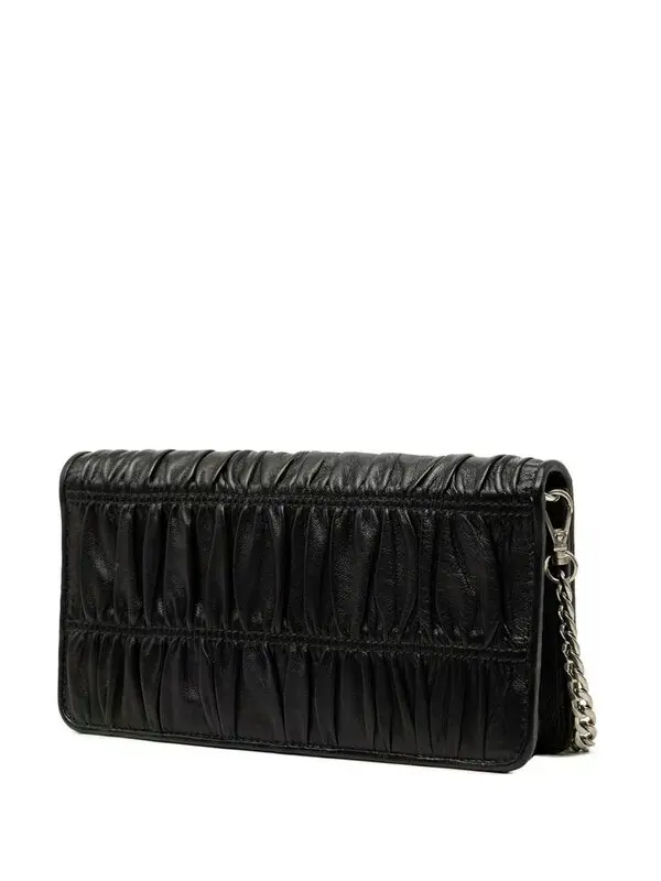 Prada 2000-2013 Nappa Gaufre Wallet On Chain Crossbody Bag