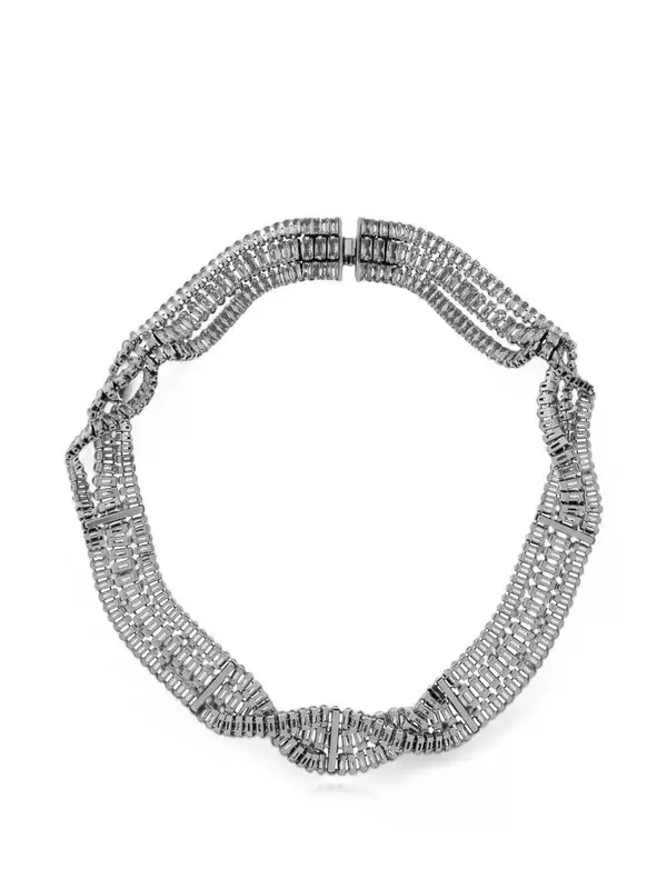 Isabel Marant Étoile Crystal-embellished Necklace - Grey