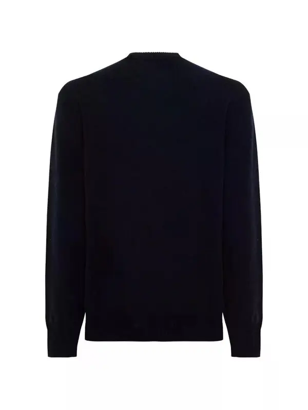 LANEUS Crew-neck Knitted Sweater