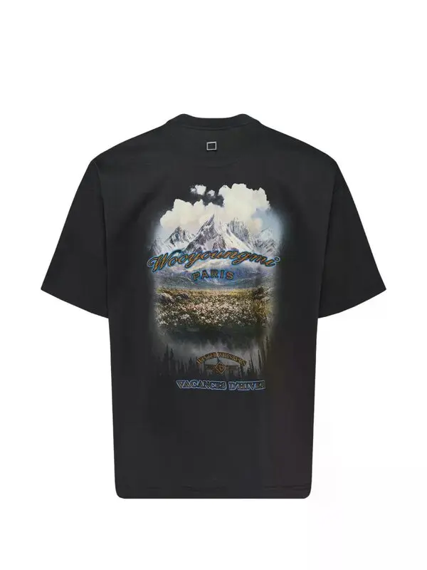 WOOYOUNGMI Back Seasonal -print T-shirt