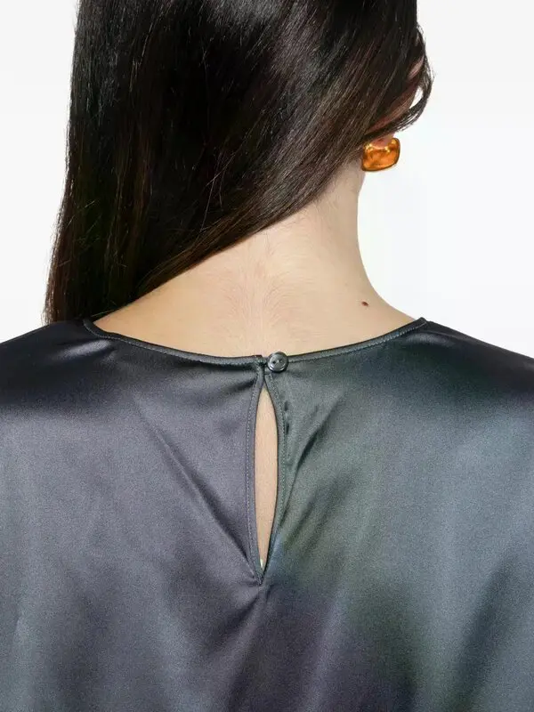 Max Mara Satin-finish Long-sleeve Shirt