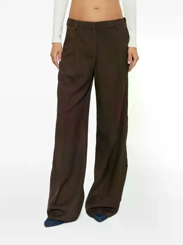 DIESEL® Pleated Wide-leg Trousers