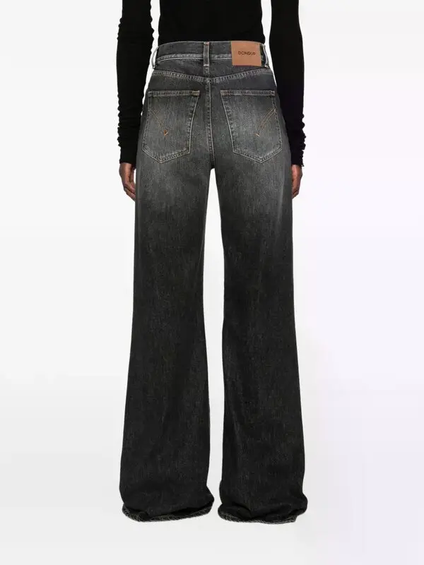 DONDUP Amber Faded Wide-leg Jeans