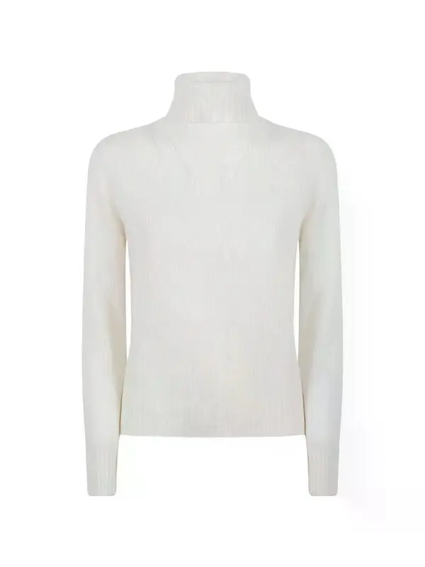 ALLUDE Roll-neck Ribbed-trim Sweater
