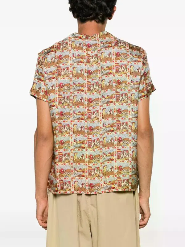 BODE Cowboy Comic Silk Shirt
