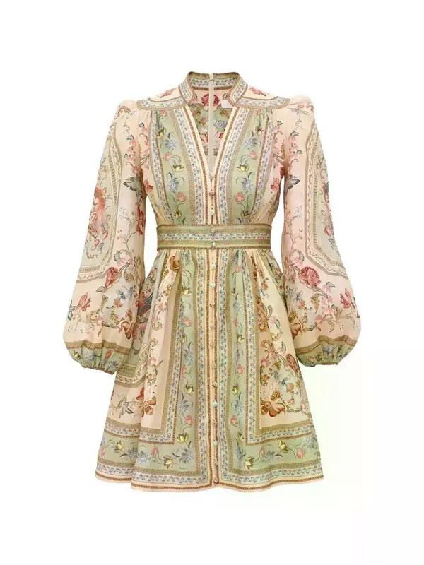 Zimmermann Roselight Floral-print Mini Dress