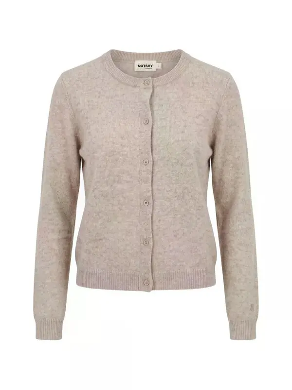 NOTSHY Naline Button-up Knitted Cashmere Cardigan - Neutrals