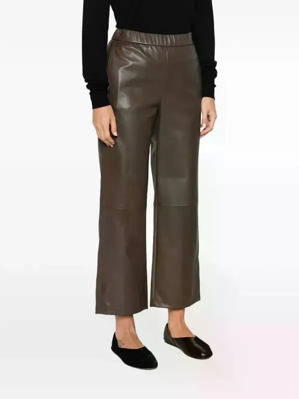 Max Mara Elasticated-waistband Cropped Trousers