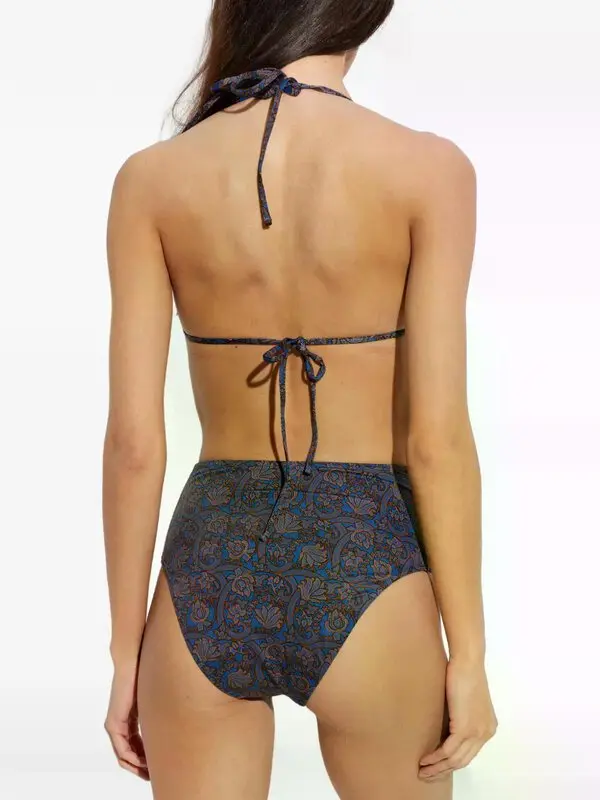 Matteau Paisley-print High-waist Bikini Bottoms