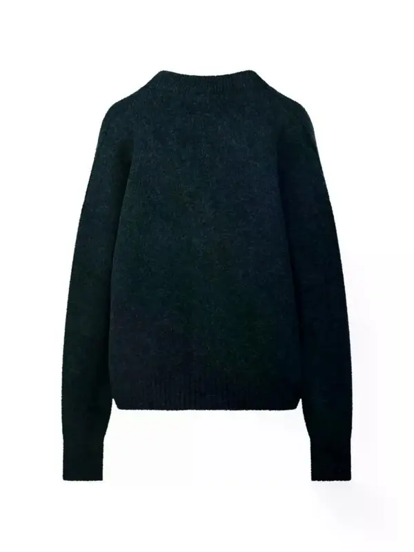 AMI Paris Alpaca Cardigan With De Coeur