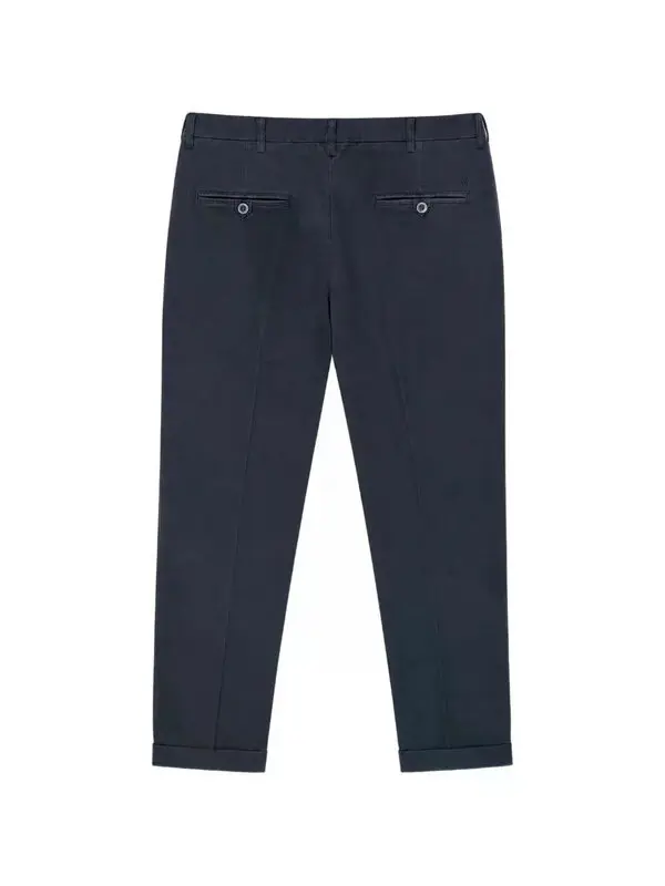MASON'S Logo-patch Turn-up Trousers