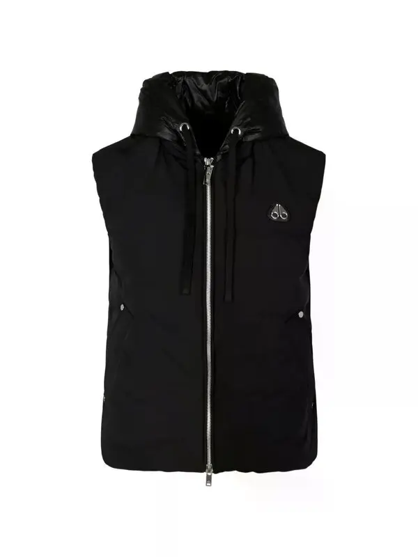 Moose Knuckles Tegan Hooded Down Gilet - Black